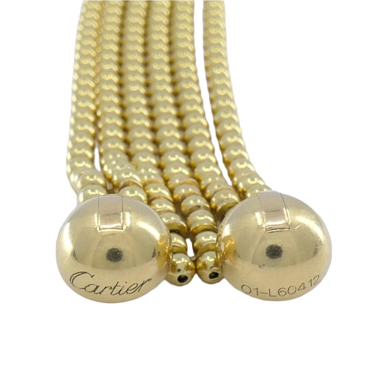 Cartier 'Draperie De Decollete' 18k Gold Bracelet For Sale at 1stDibs