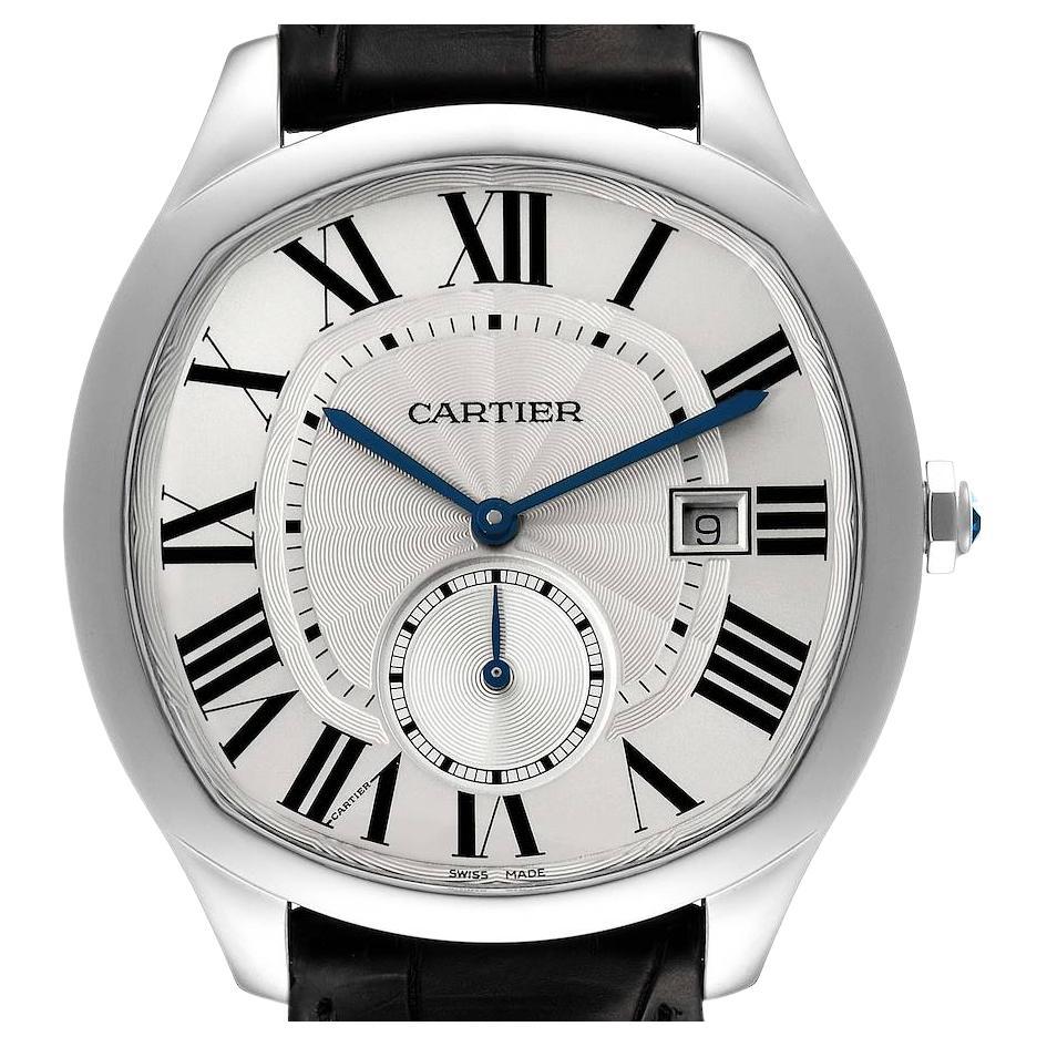 Cartier Drive de Cartier Silver Dial Steel Mens Watch WSNM0004 at 1stDibs