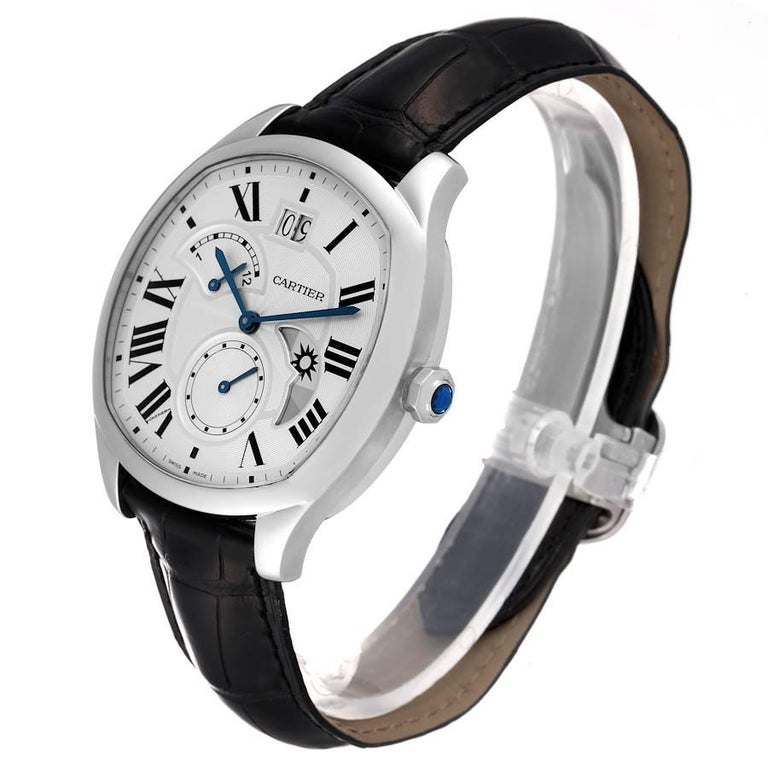 Cartier Drive Retrograde Chronograph Steel Mens Watch WSNM0005 For Sale ...