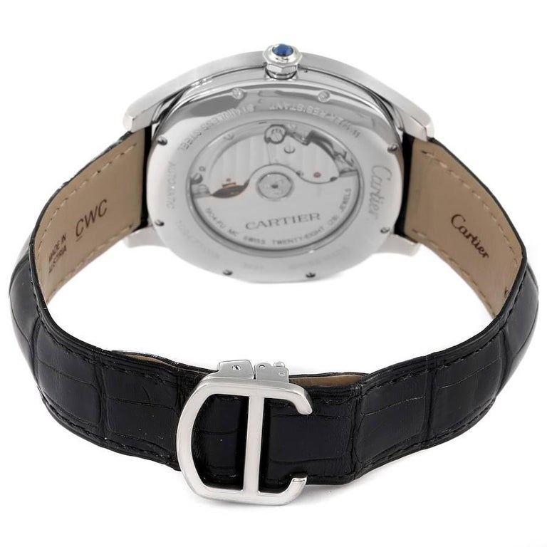 Cartier Drive Retrograde Chronograph Steel Mens Watch WSNM0005 For Sale ...