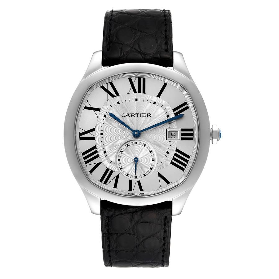 Cartier Drive Silver Dial Steel Mens Watch WSNM0004 Box Papers For Sale ...