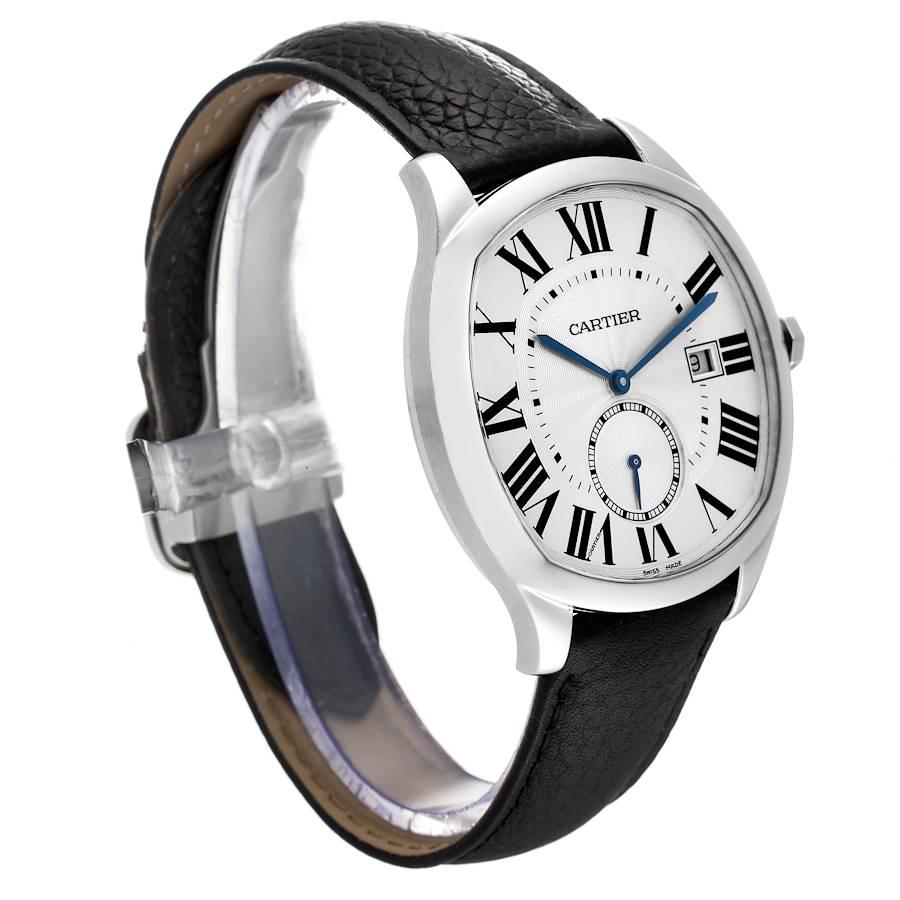 Cartier Drive Silver Dial Steel Mens Watch WSNM0004 For Sale at 1stDibs