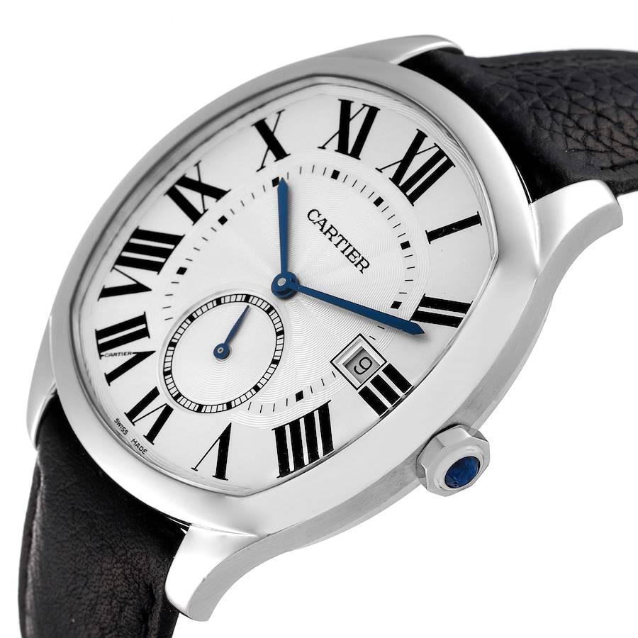 Cartier Drive Silver Dial Steel Mens Watch WSNM0004 For Sale at 1stDibs