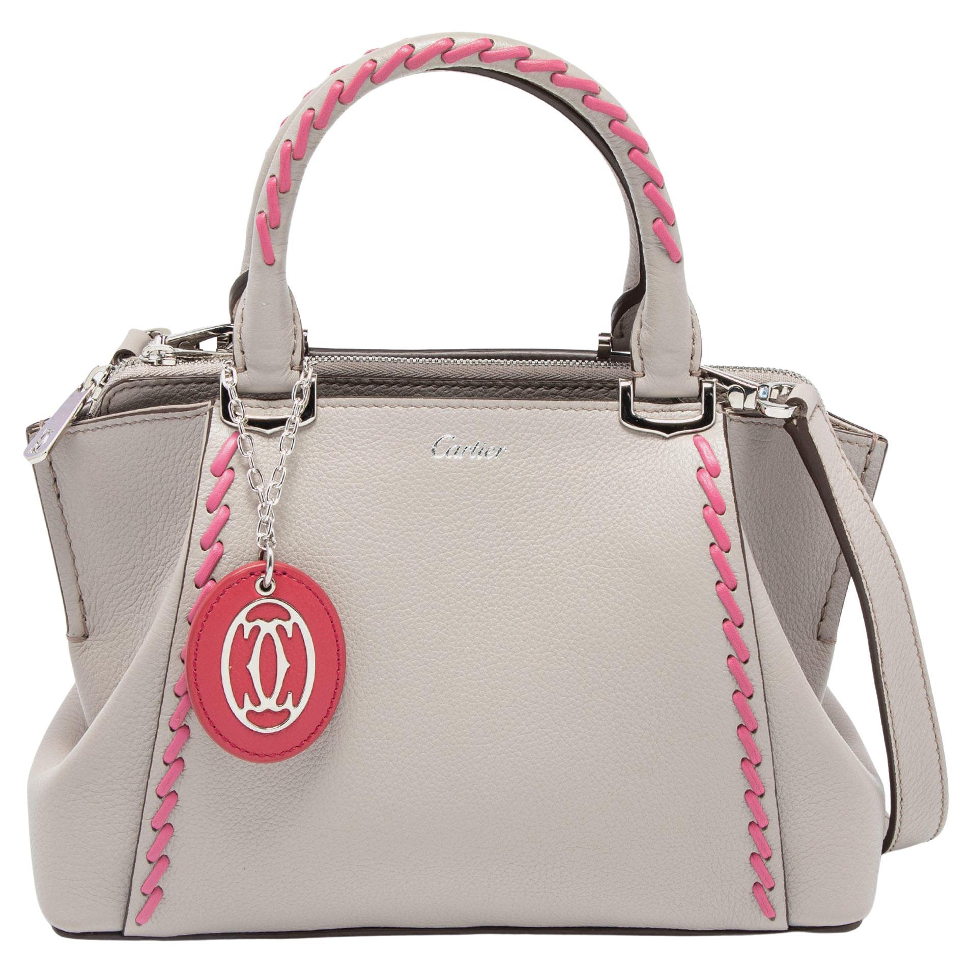 Classic Must de Cartier Calf Envelope Shoulder Double Flap Bag With GHW ...