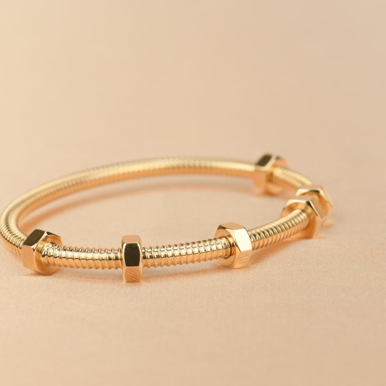 Cartier Ecrou De Cartier Bracelet in Rose Gold at 1stDibs