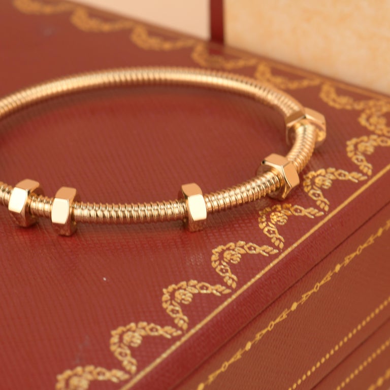 Cartier Ecrou De Cartier Bracelet in Rose Gold at 1stDibs