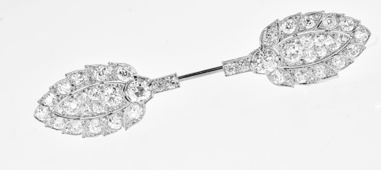 Cartier Edwardian Diamond and Platinum Antique Jabot or Cliquet Pin, c ...