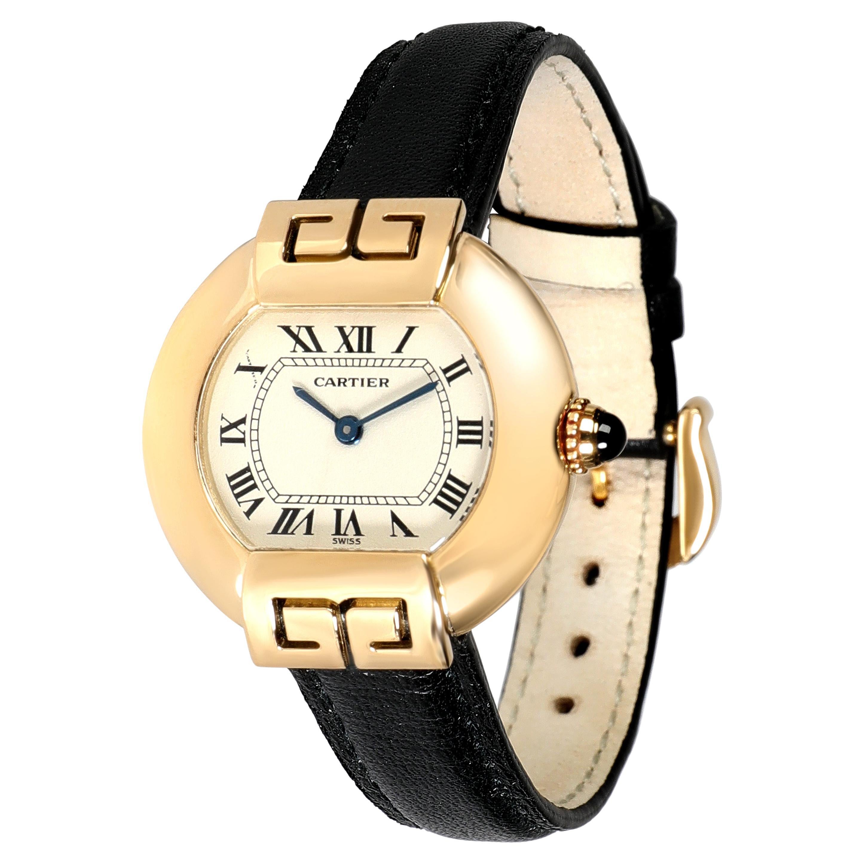 Cartier Ellipse Gondole 18 Karat Yellow Gold Watch, 1990s For Sale at ...