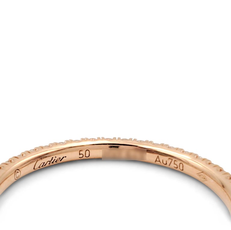 Cartier 'Étincelle de Cartier' Rose Gold and Diamond Wedding Band at ...