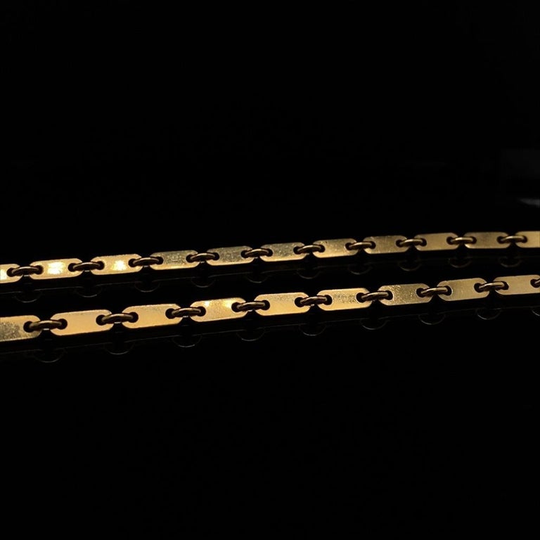 Cartier Fidelity Yellow Gold Key Bar Link Bracelet at 1stDibs