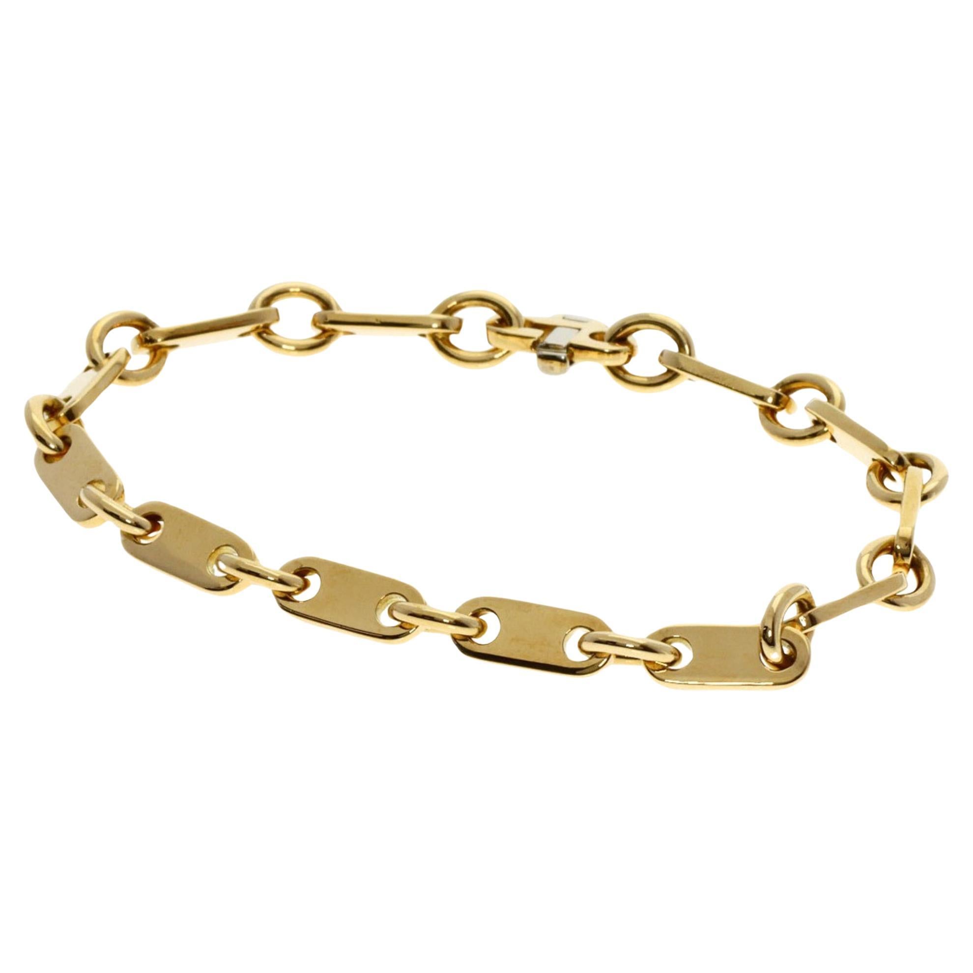 Cartier Figaro Bracelet in 18K Yellow Gold For Sale at 1stDibs