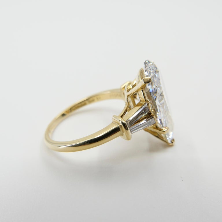 Cartier GIA Certified 5 Carat D IF Type 2A Diamond Engagement Ring. For ...