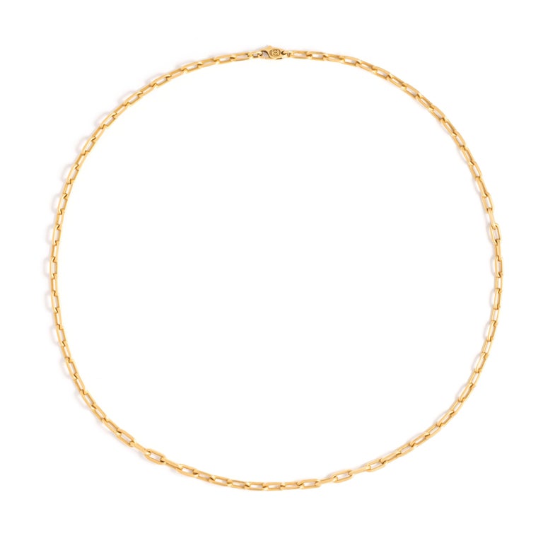 Cartier Gold 18K Chain Necklace at 1stDibs