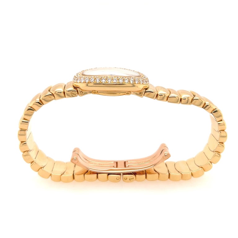 Cartier Gold and Diamond Baignoire Watch For Sale at 1stDibs