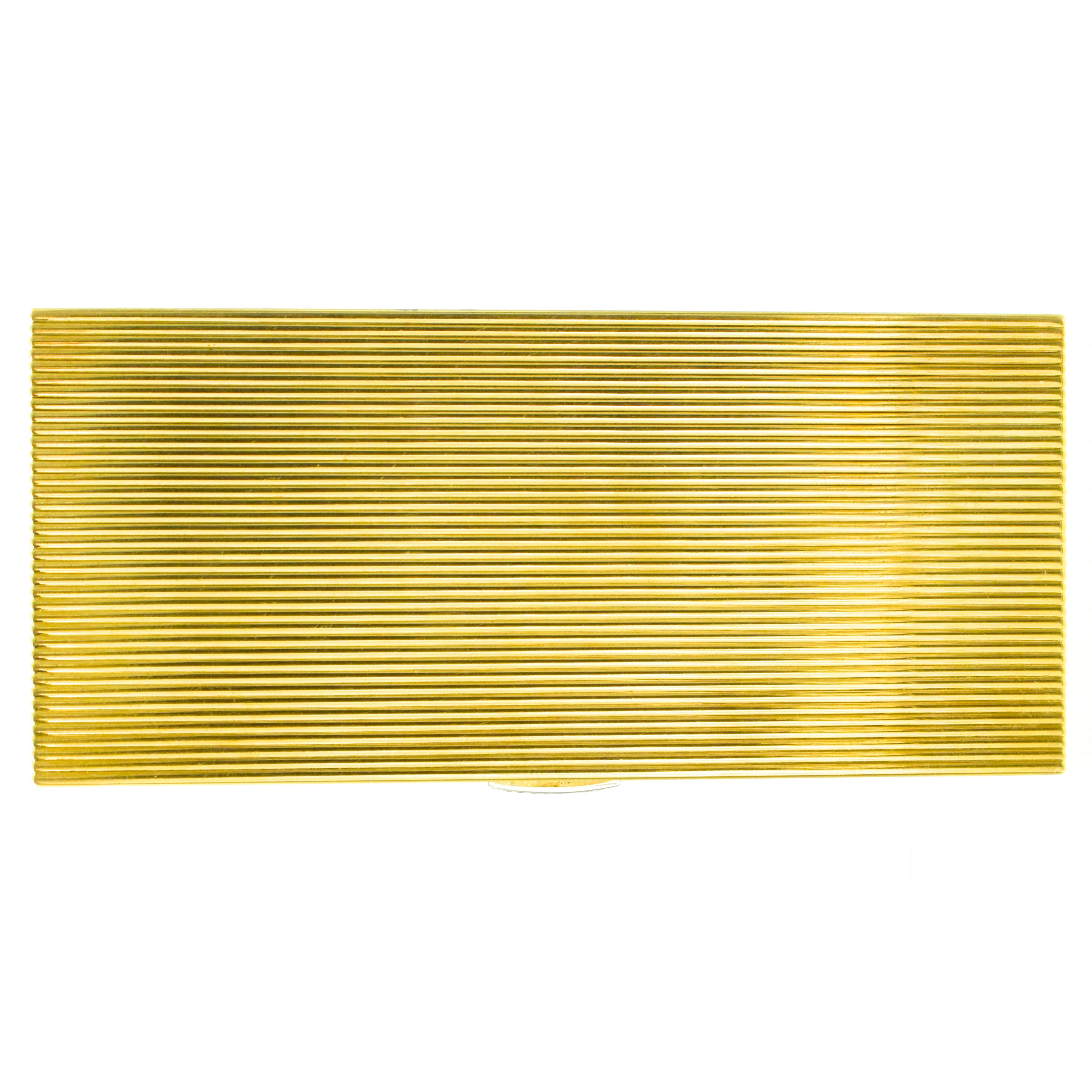 Cartier Gold and Diamond Vanity Case at 1stDibs
