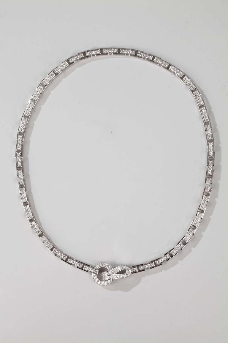 Cartier Gold and Diamonds Necklace For Sale at 1stDibs