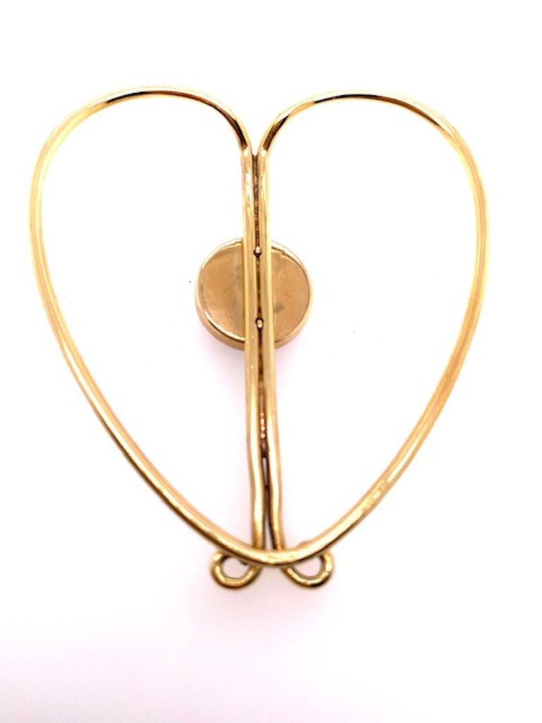 Cartier Gold and Horse Crystal Money Clip For Sale at 1stDibs