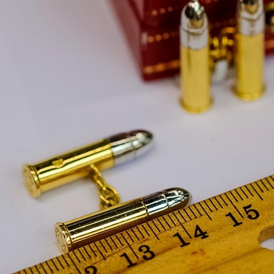 Cartier Gold Bullet Shape Cuff links at 1stDibs | cartier bullet ...