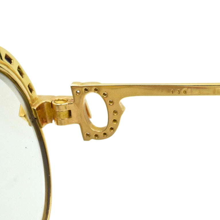 Cartier Gold, Diamond and Sapphire Eyeglasses, France at 1stDibs ...