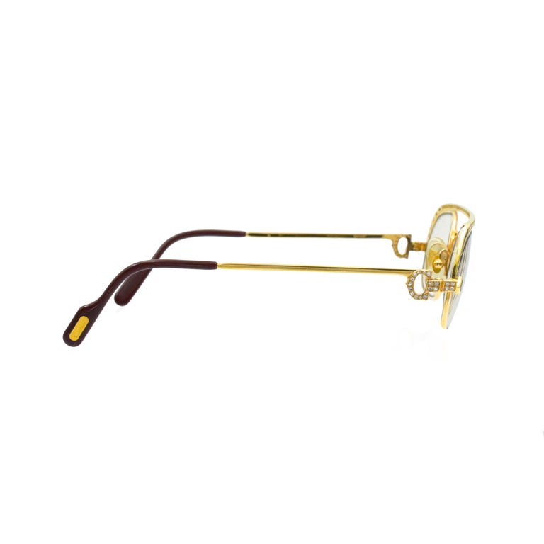 Cartier Gold, Diamond and Sapphire Eyeglasses, France at 1stDibs ...