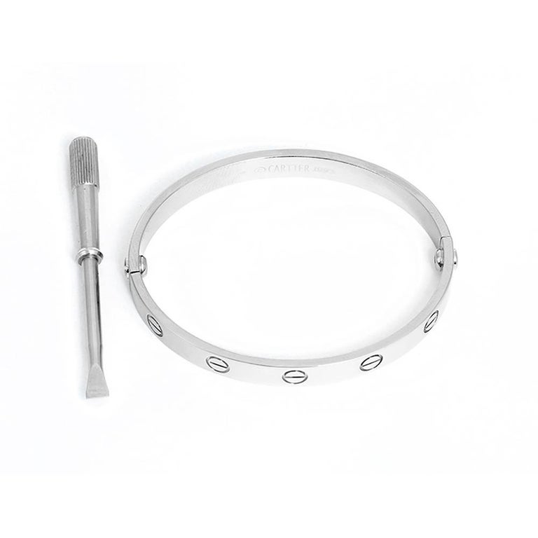 Cartier Gold Love Bangle Bracelet with Screwdriver at 1stDibs