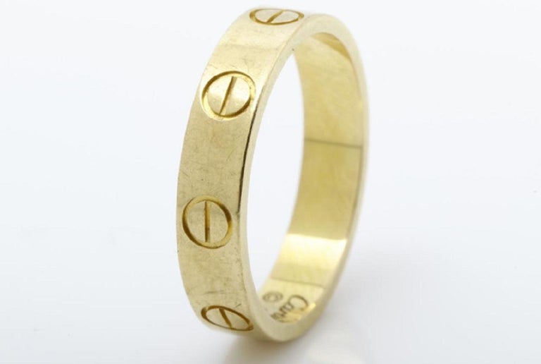 Cartier Gold Mini Love Ring at 1stDibs