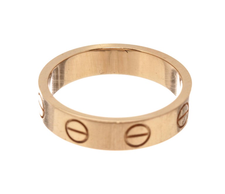 Cartier Gold Mini Love Ring at 1stDibs | small cartier love ring