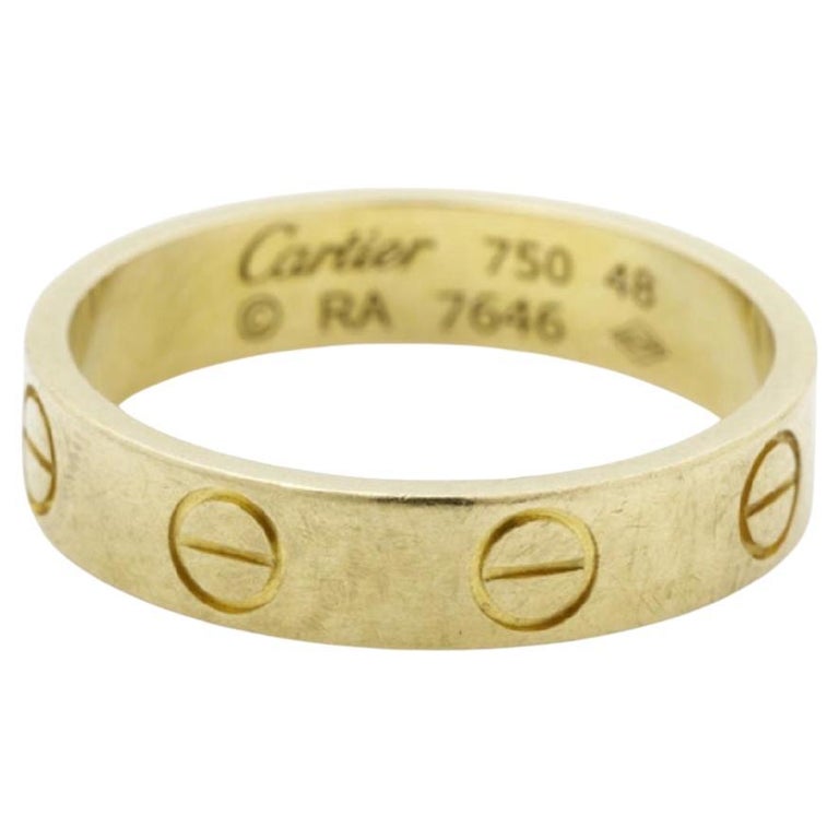 Cartier Gold Mini Love Ring at 1stDibs