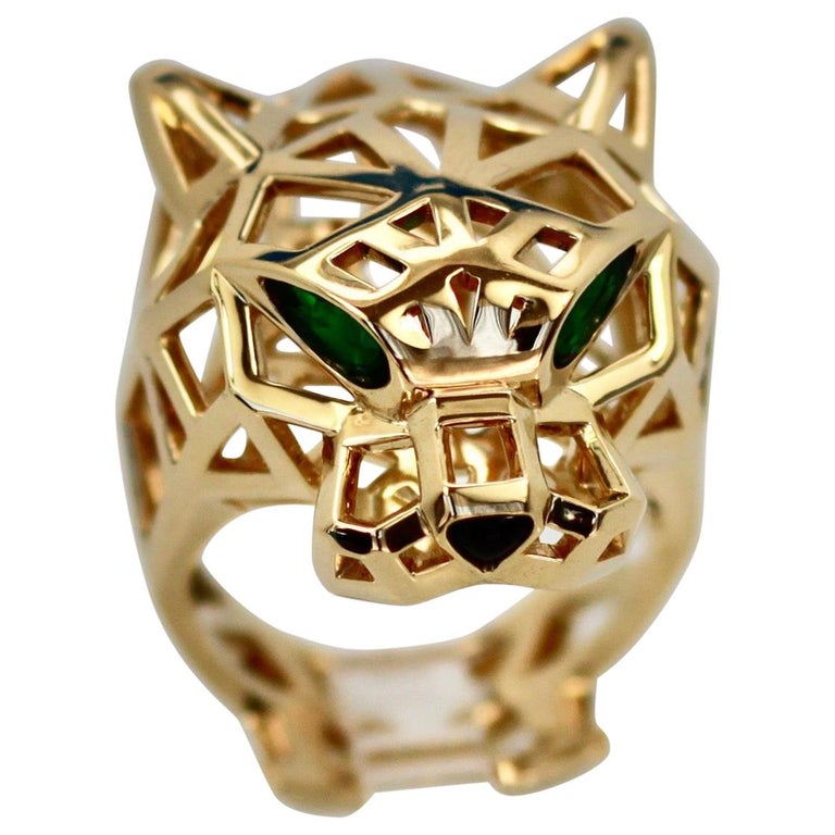 Cartier Gold Open Panthere Ring at 1stDibs