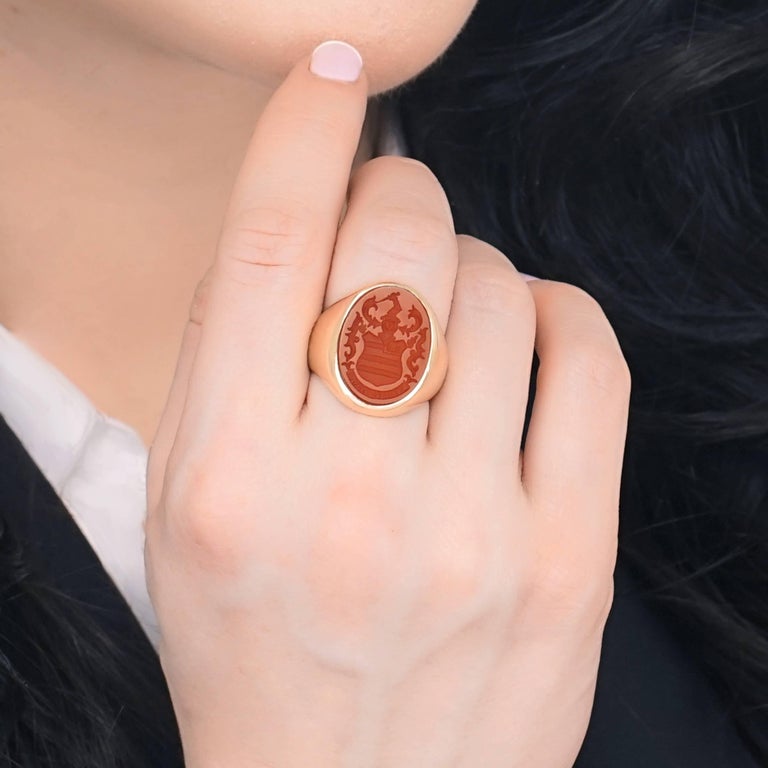 Cartier Gold Signet Ring at 1stDibs | cartier signet ring, signet ring ...