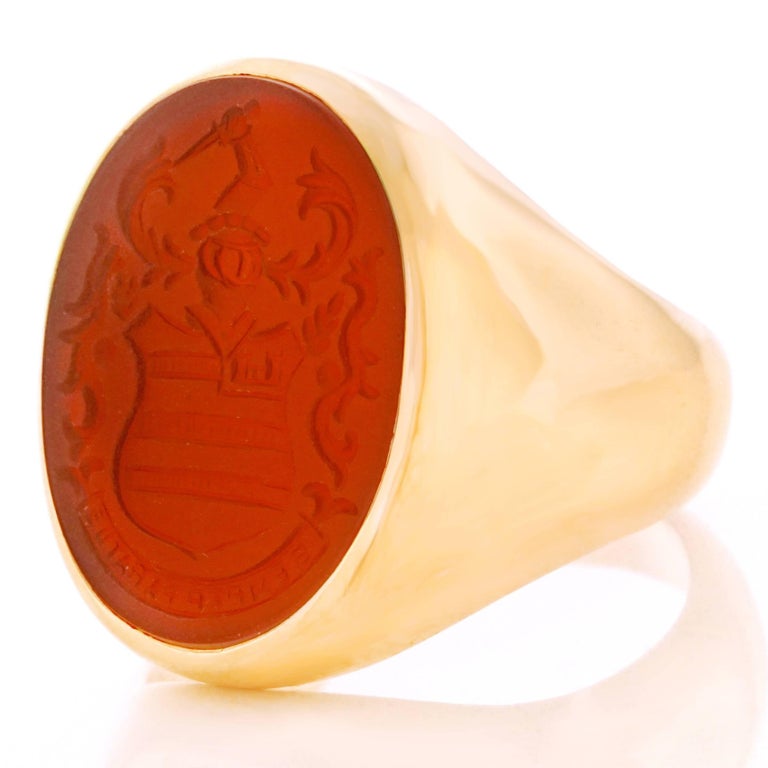 Cartier Gold Signet Ring at 1stDibs | cartier signet ring, signet ring ...