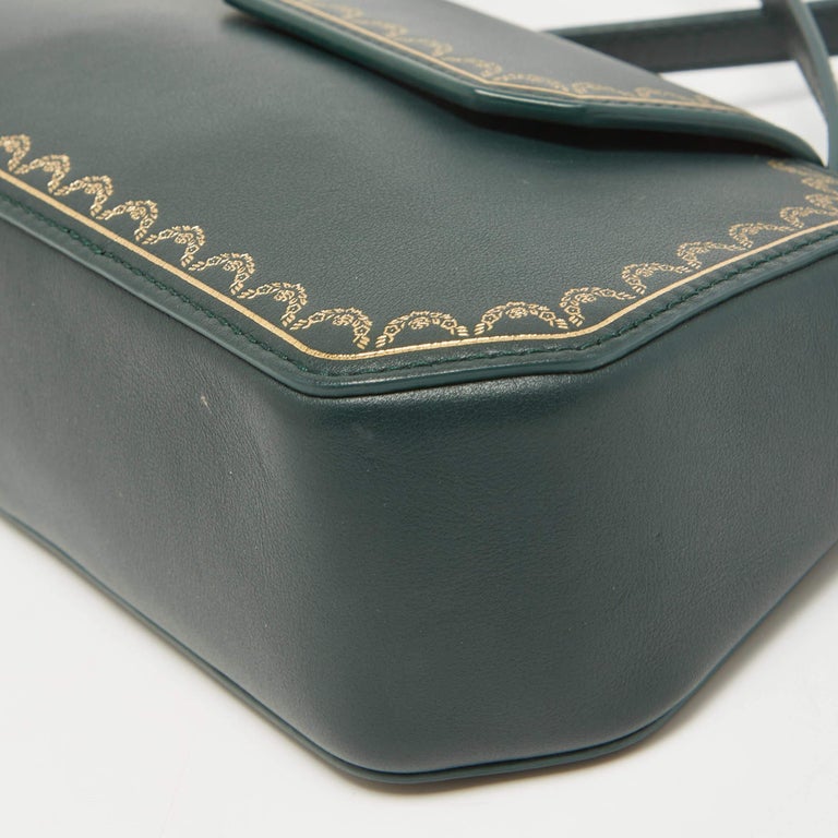 Cartier Green Leather Nano Guirlande De Cartier Bag For Sale at 1stDibs