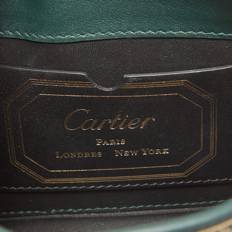 Cartier Green Leather Nano Guirlande De Cartier Bag For Sale at 1stDibs