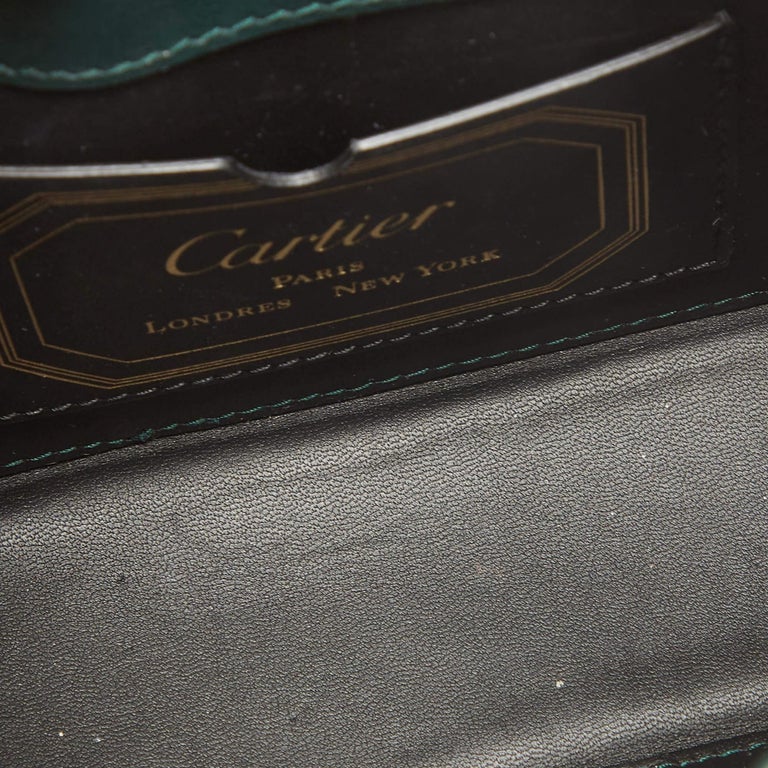 Cartier Green Leather Nano Guirlande De Cartier Bag For Sale at 1stDibs