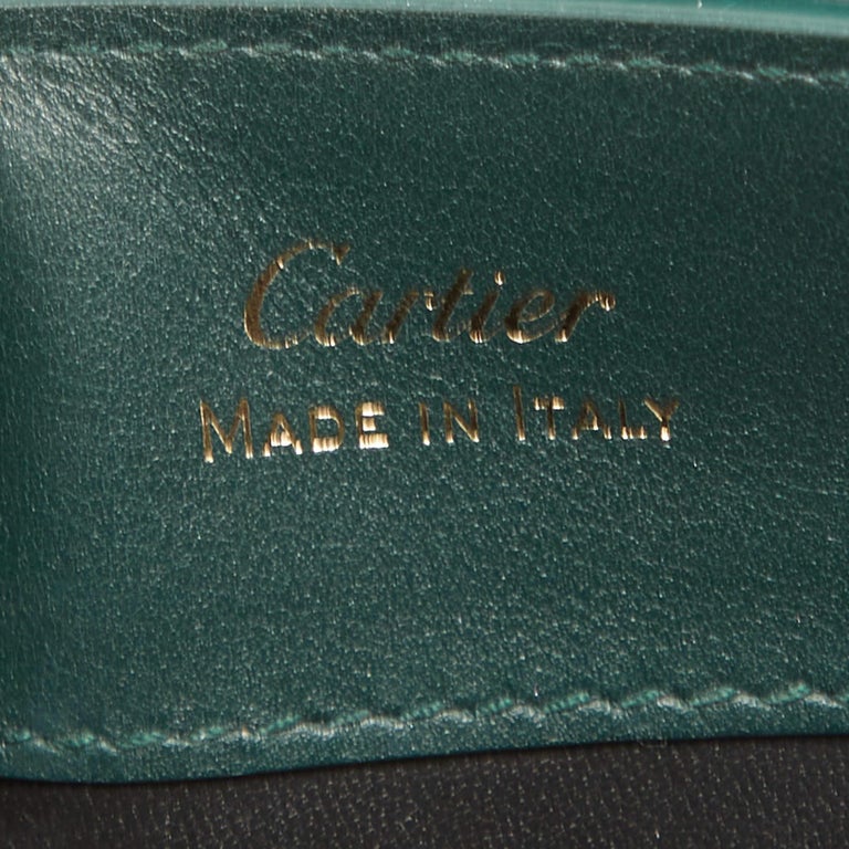 Cartier Green Leather Nano Guirlande De Cartier Bag For Sale at 1stDibs