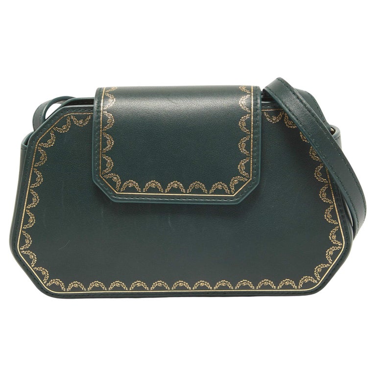 Cartier Green Leather Nano Guirlande De Cartier Bag For Sale at 1stDibs