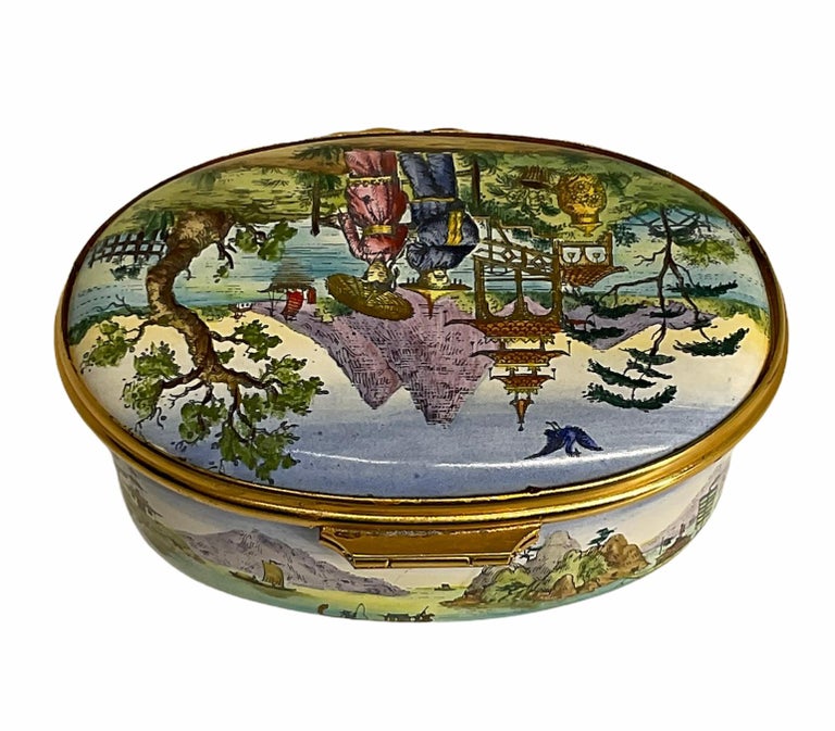 Cartier Hand Painted Enamel Porcelain Trinket Box For Sale at 1stDibs ...