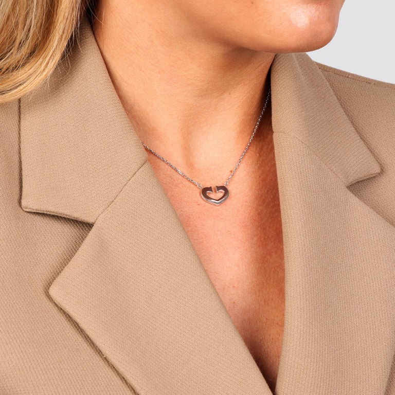 Cartier Heart Necklace For Sale at 1stDibs