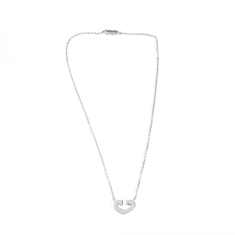 Cartier Heart Necklace For Sale at 1stDibs