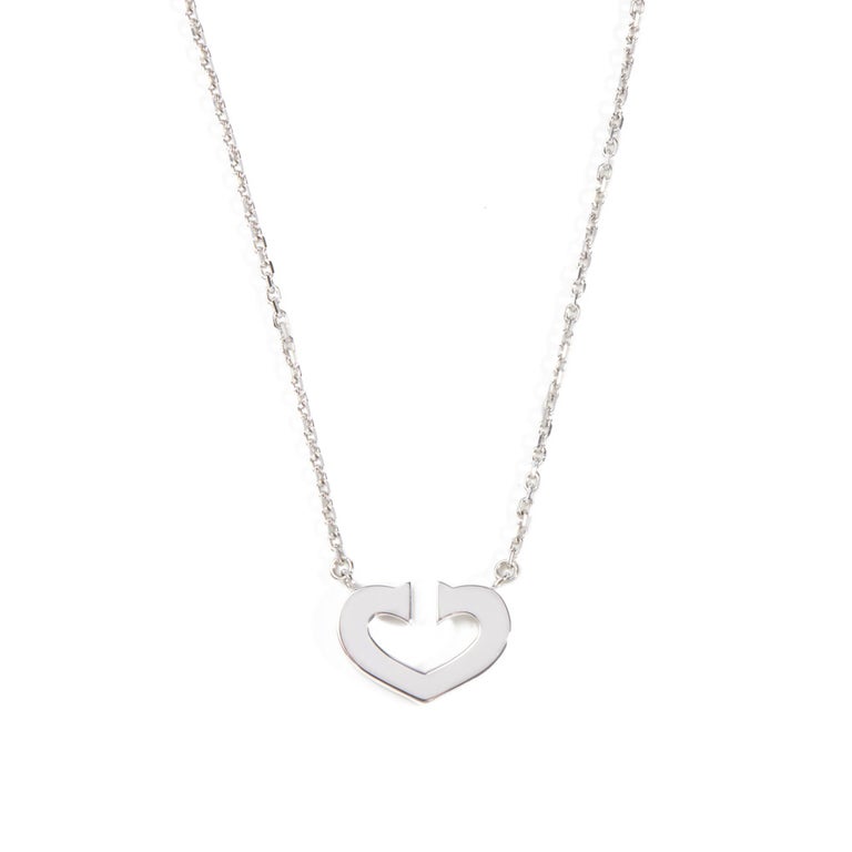 Cartier Heart Necklace For Sale at 1stDibs