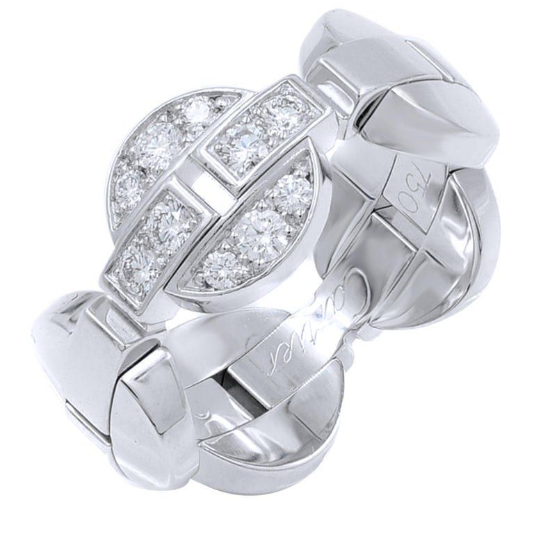 Cartier Himalia 18 Karat White Gold Diamonds Ring at 1stDibs | cartier ...