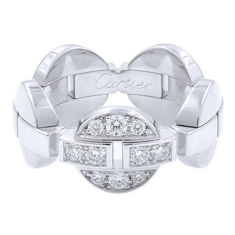 Cartier Himalia 18 Karat White Gold Diamonds Ring at 1stDibs | cartier ...