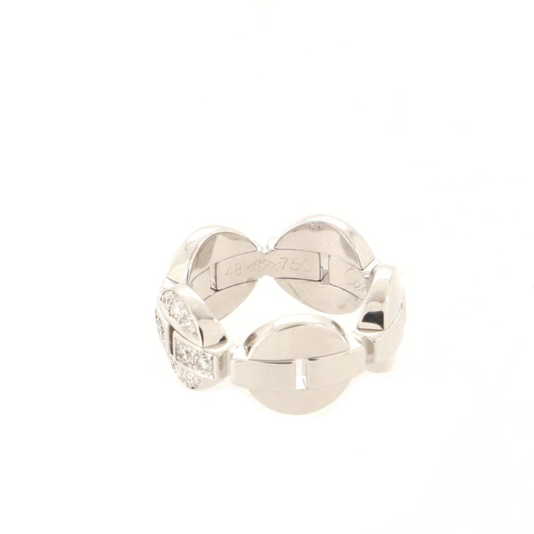 Cartier Himalia Ring 18k White Gold with Diamonds For Sale at 1stDibs