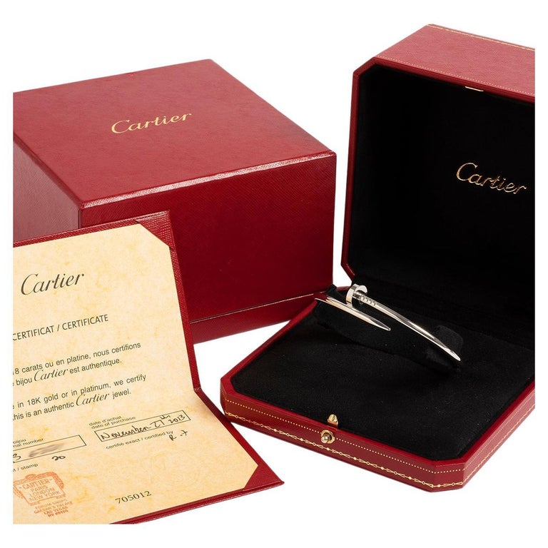 Cartier Just Un Clour, by Aldo Cipullo, Instant Iconic Piece, 18K White ...