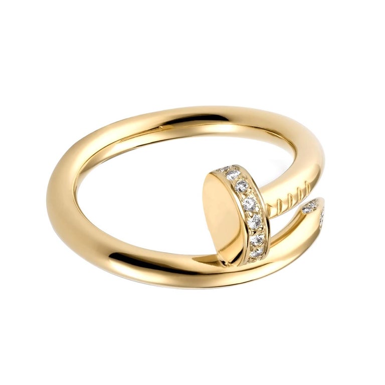 Cartier Juste Un Clou 013ct 22 Brilliant Cut Diamond 18k Yellow Gold