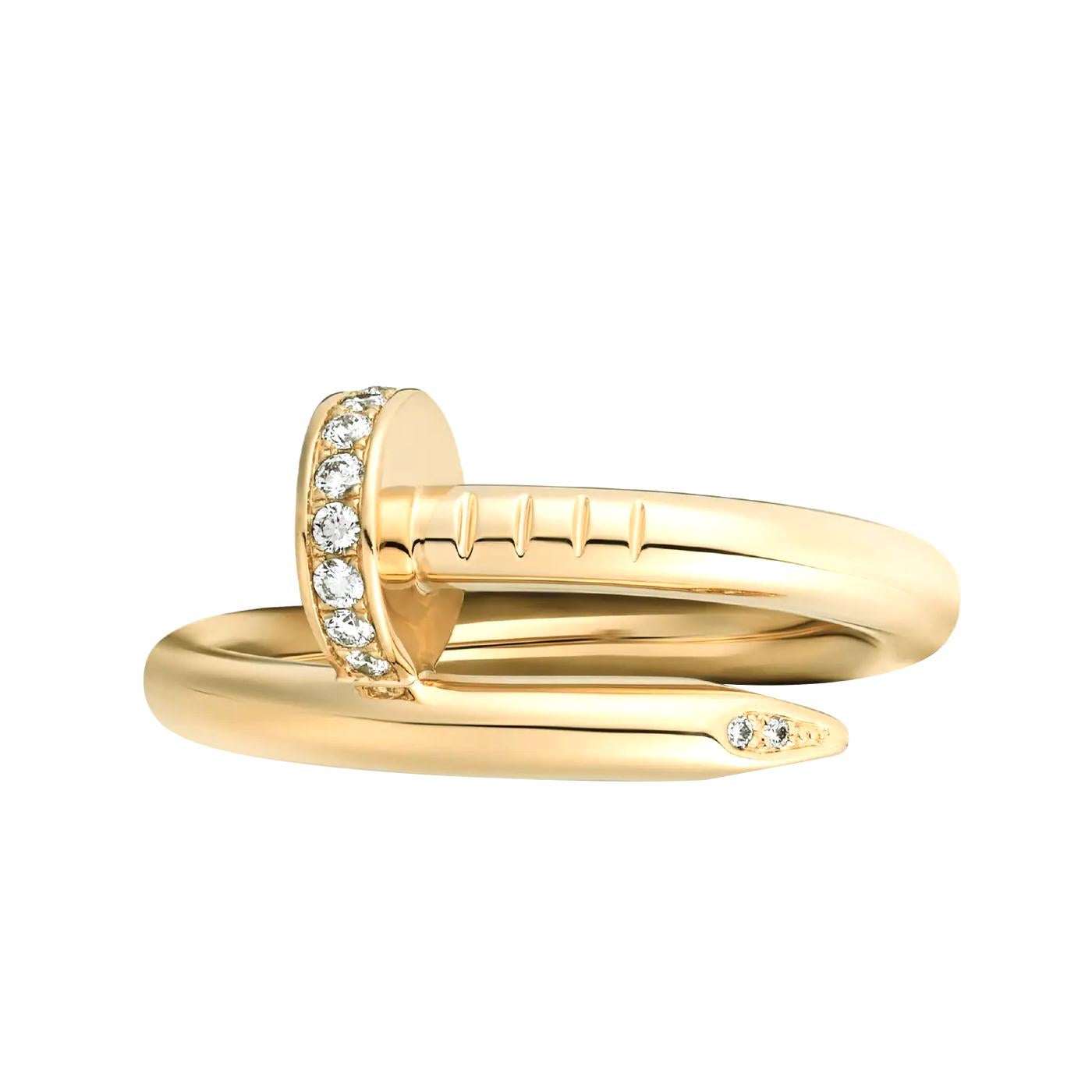 Cartier Juste Un Clou 0.13ct 22 Brilliant-cut Diamond 18K Yellow Gold ...