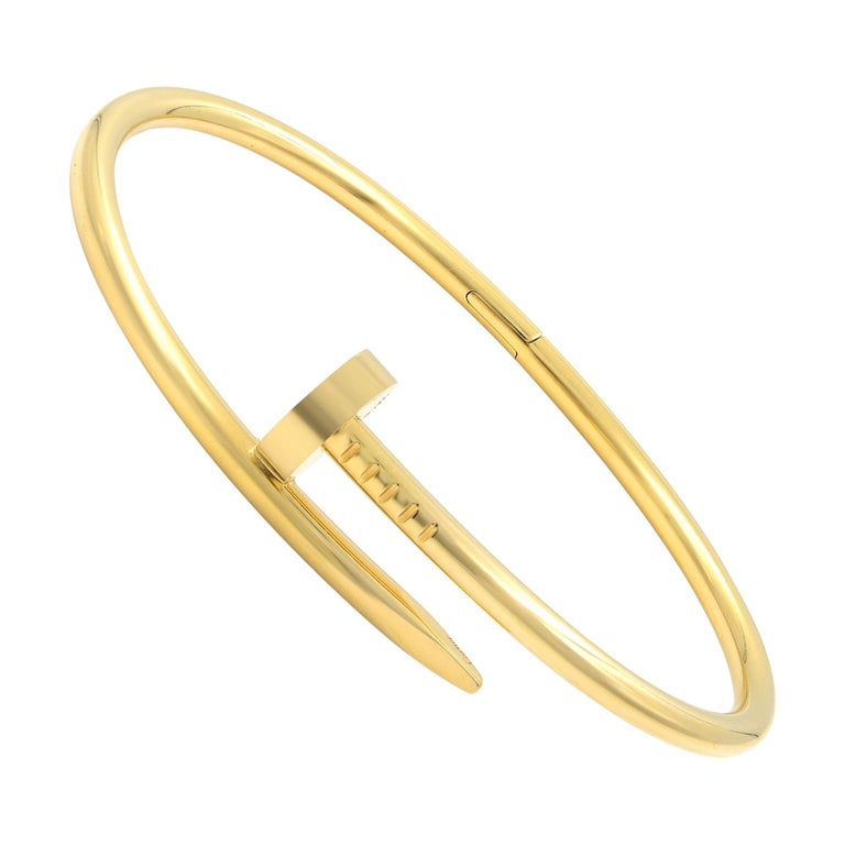 Cartier Juste Un Clou 18 Karat Yellow Gold Bracelet FWV681 at 1stDibs