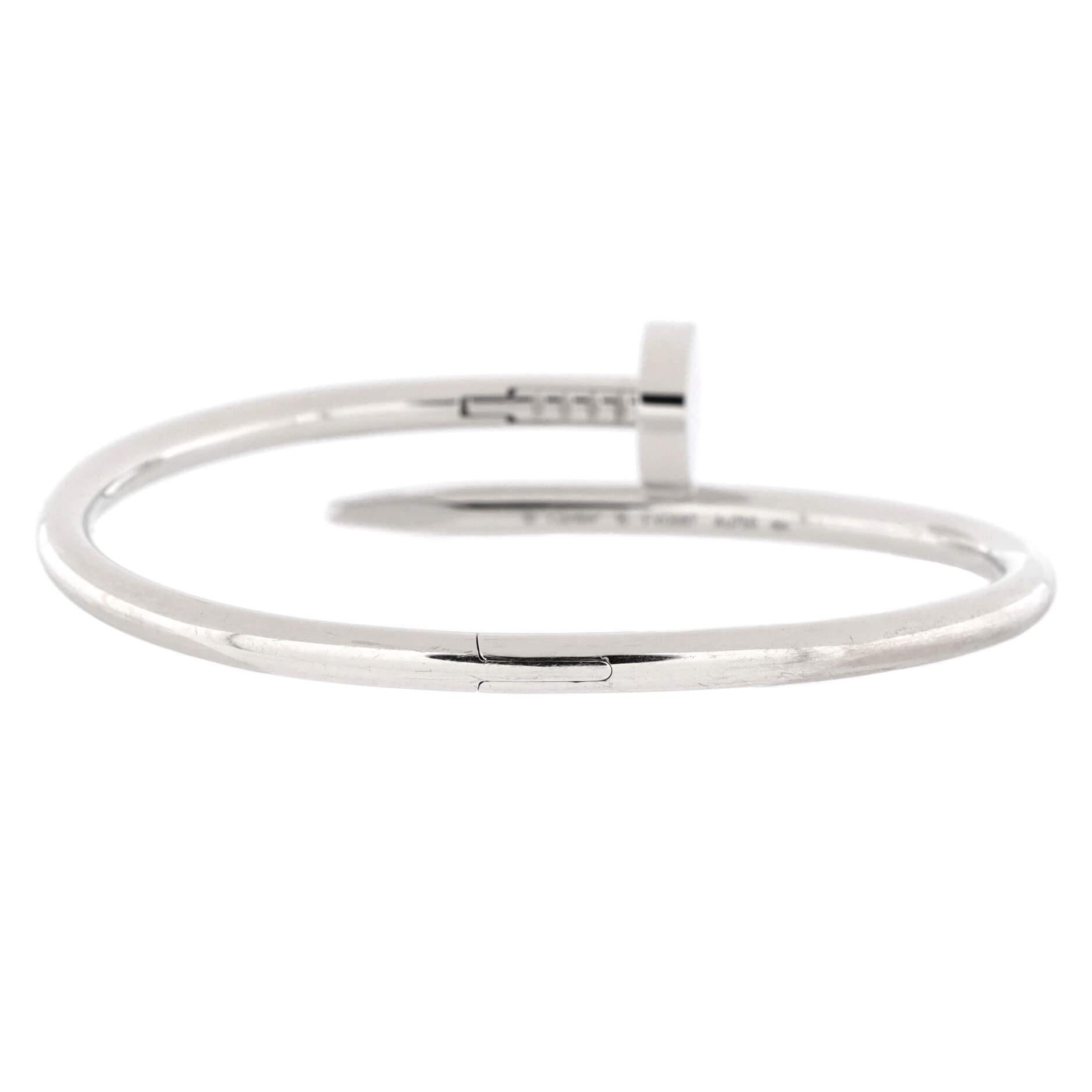 Cartier Juste un Clou Bracelet 18K White Gold Classic at 1stDibs ...
