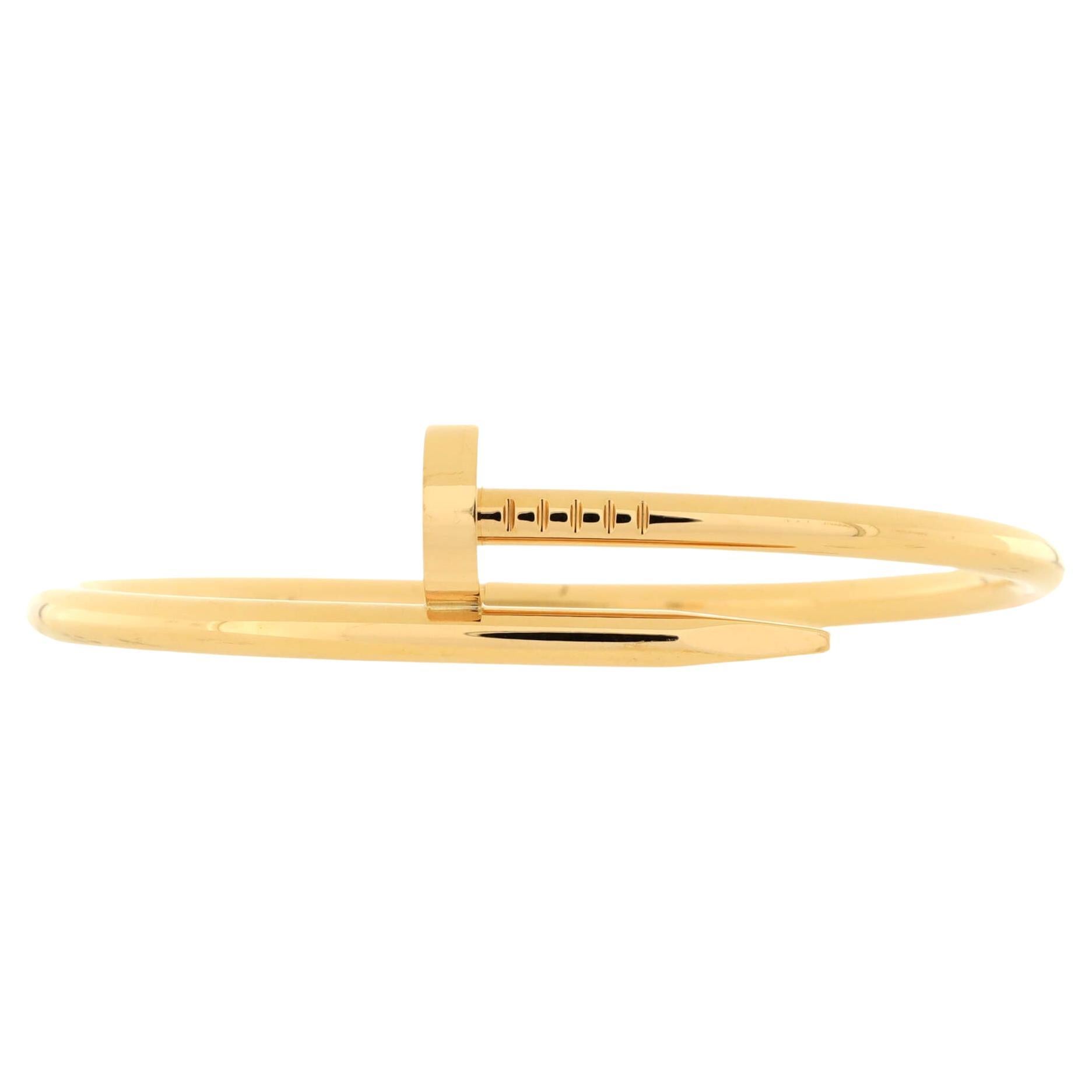 Cartier Juste Un Clou Bracelet 18k Yellow Gold Small at 1stDibs | juste un clou small white gold