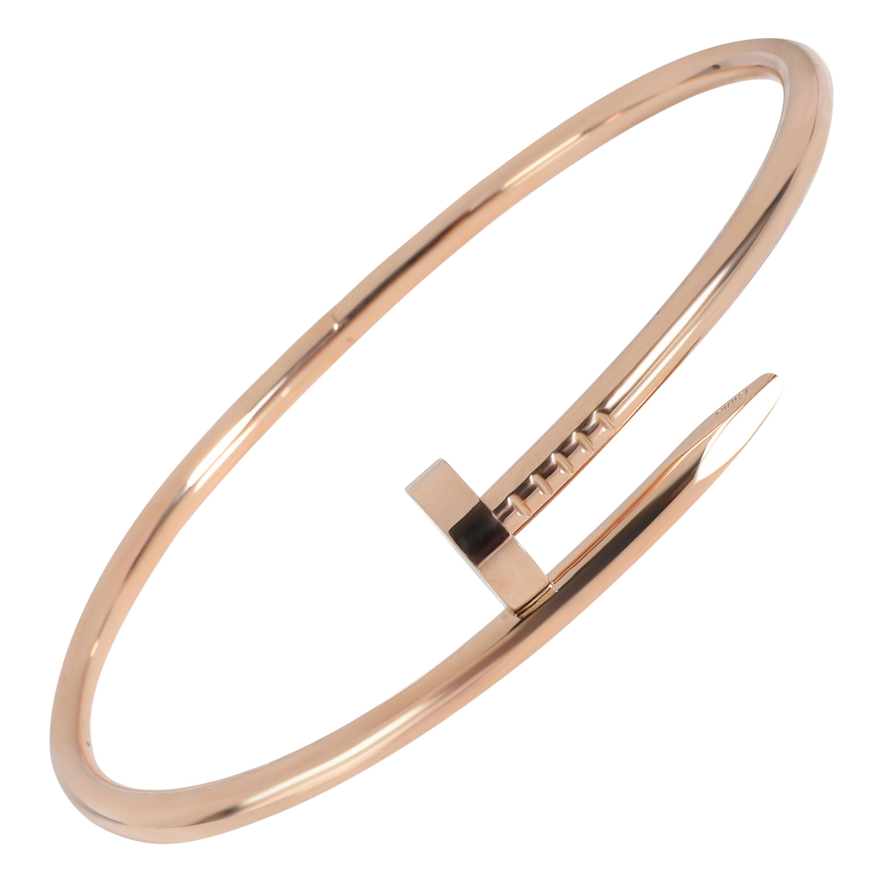 Cartier Juste Un Clou 18 Karat Pink Gold and Pave Diamond Bracelet at ...